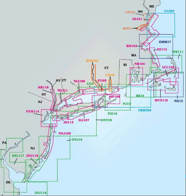 Captain Segull Charts - Northeast - Captain Segull's